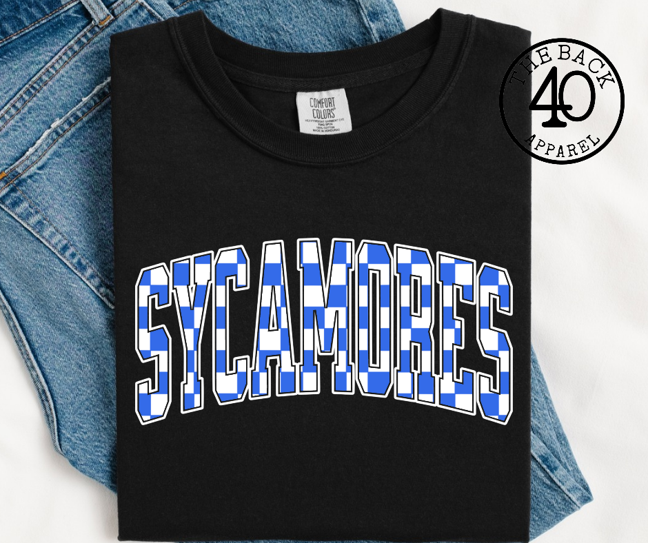Sycamore Curved Checkered Tee | The Back 40 Boutique